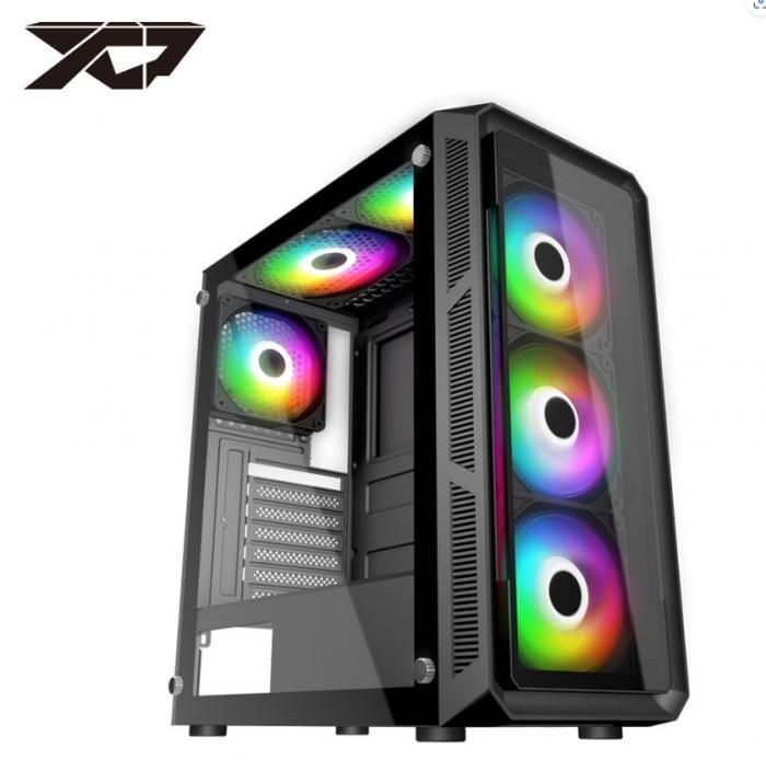 翰欣 XCP XC-66 GLASS 玻璃側板 + 技嘉 GP-P550B (550W) 銅牌 - 速易購電腦資訊社 統編：25556167